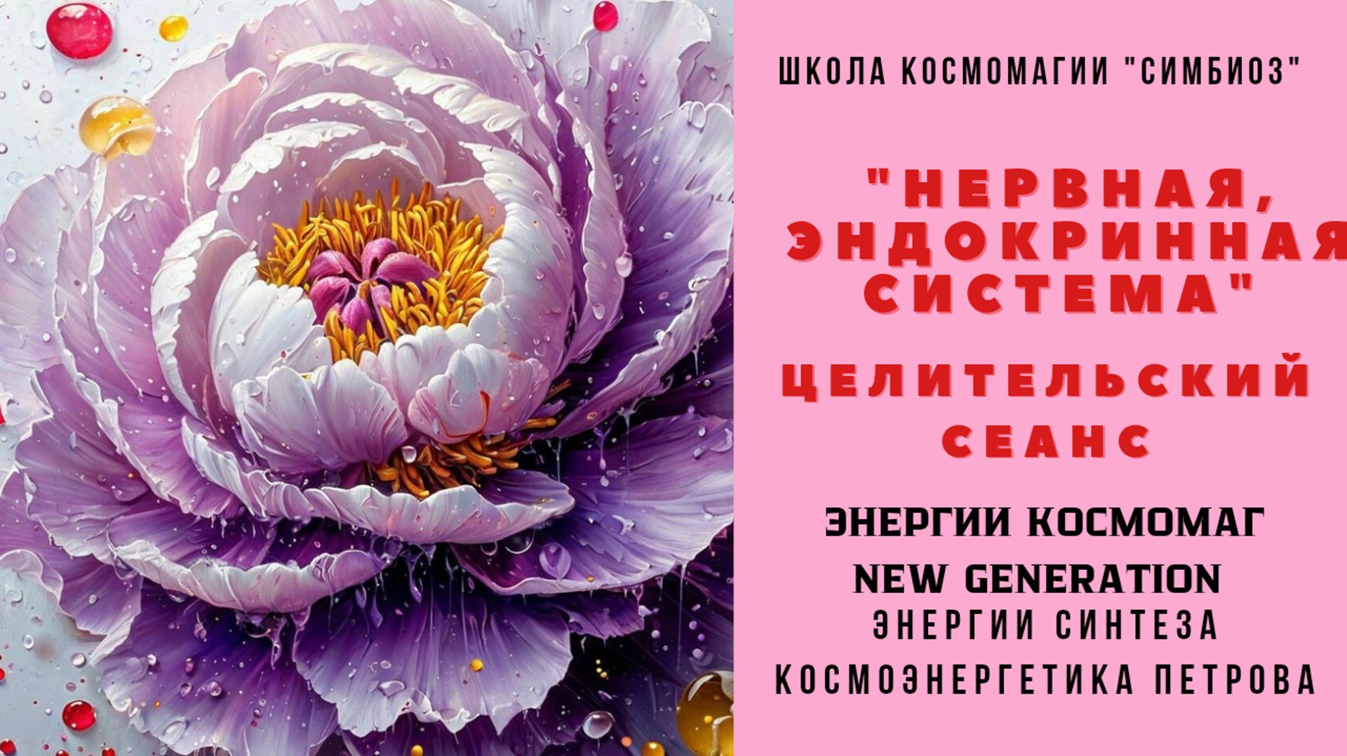 КОСМОЭНЕРГЕТИКА. ИСЦЕЛЕНИЕ ИМУННОЙ, НЕРВНОЙ,ЭНДОКРИННОЙ СИСТЕМ.