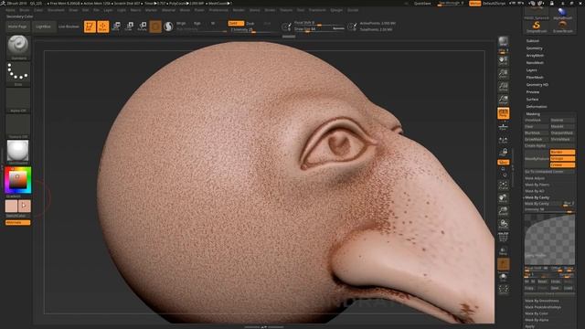7. Маска ZBrush & Curvature map _ Уроки на русском