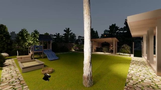 Модель участка в Керро. @tommer-fahverk-dom
 #ландшафтный дизайн #строительство #томмер