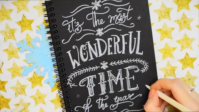 DIY ПРОСТЫЕ ИДЕИ ОТКРЫТОК в стиле леттеринг на Новый Год СВОИМИ РУКАМИ ❄️ НОВОГОДНИЕ ИДЕИ ДЛЯ ЛД