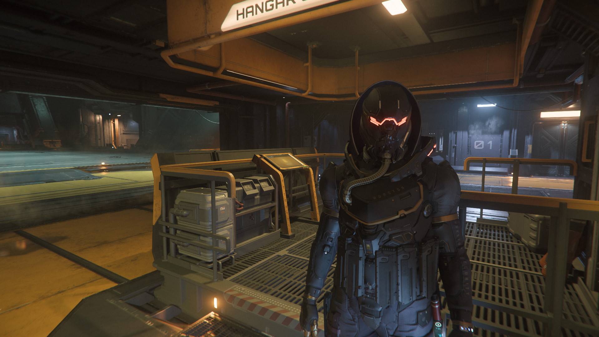 Star Citizen 4.0_PREVIEW. Бункер на C.O. Nomad c багги в грузовом отсеке.