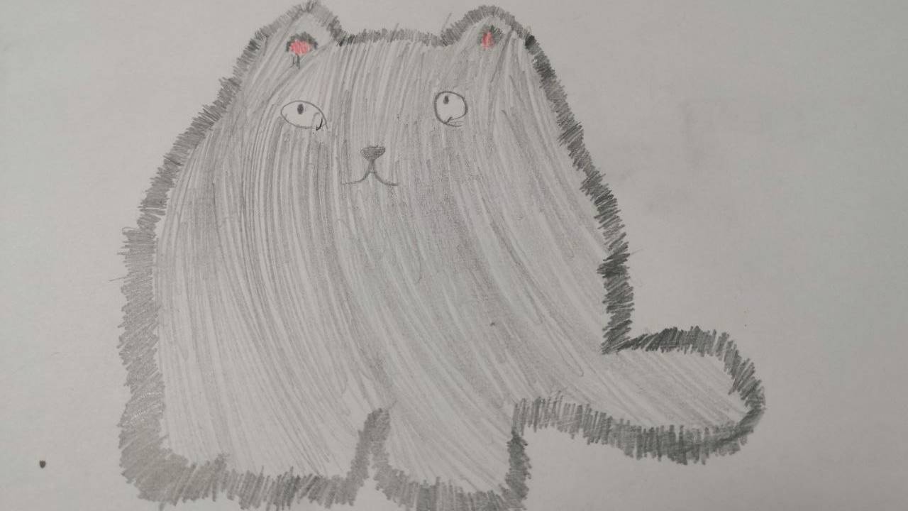 Рисуем  котика