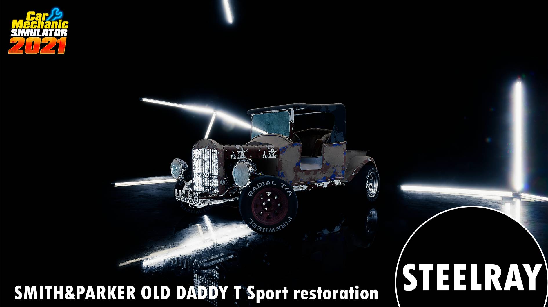 Car Mechanic Simulator 2021 SMITH&PARKER OLD DADDY T Sport restoration Hot Rod Remastered DLC