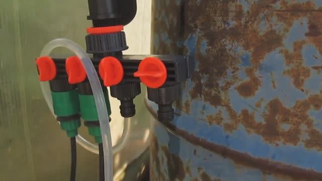 Капельный полив из бочки