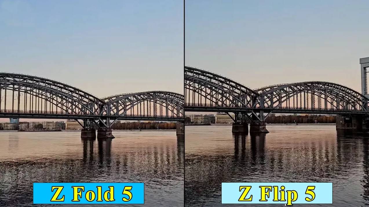 Samsung Galaxy Z Fold 5 против Galaxy Z Flip 5 - Сравнение камер устройств