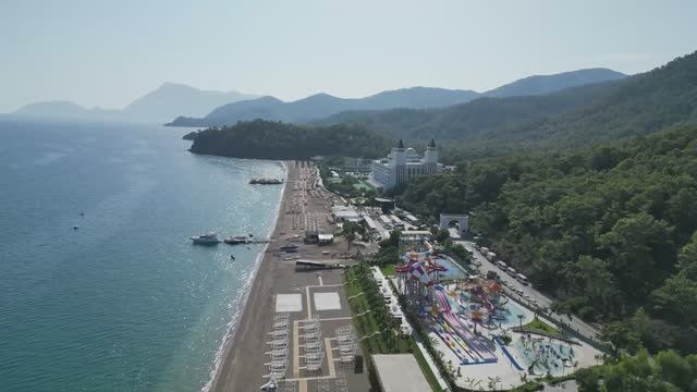 Пляж Текирова - Турция в октябре. Виды с дрона