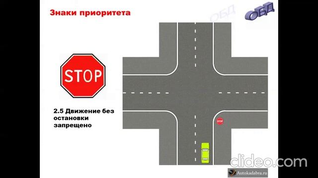 знаки приоритета