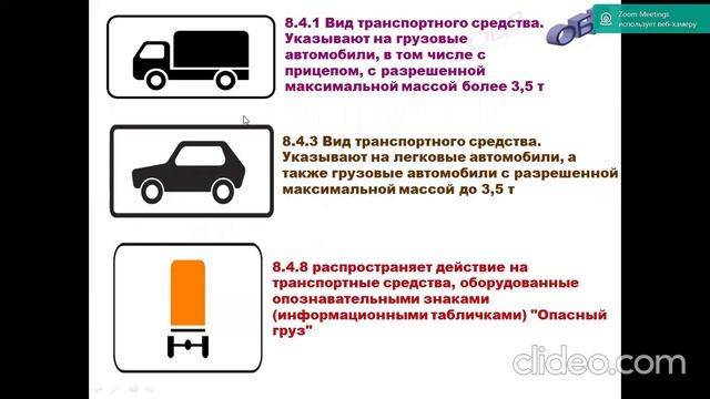 Знаки доп Информации