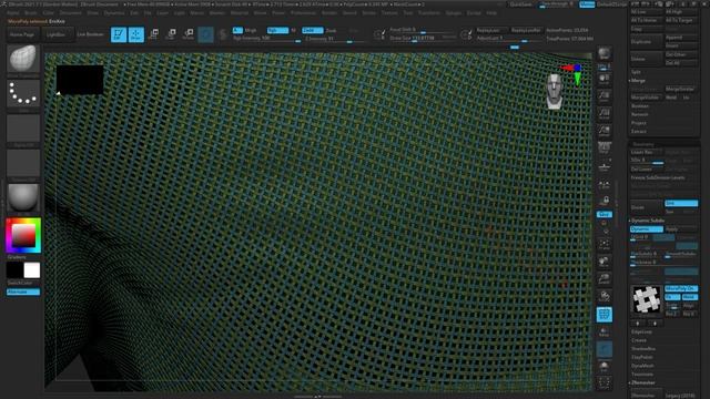 Bend MICROPOLY and NANOMESH to your will in ZBRUSH (To make fluffy sweaters and chainmail!) (720p)