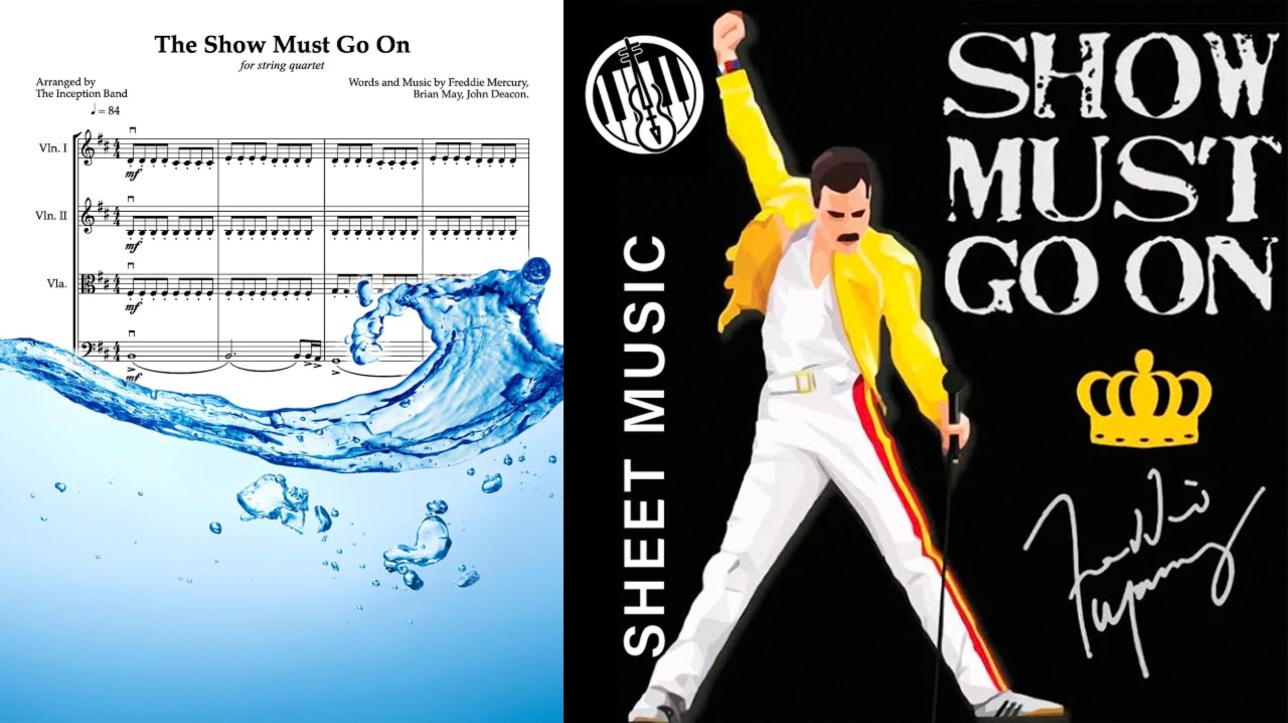 Queen - The Show Must Go On | Ноты для Струнного Квартета