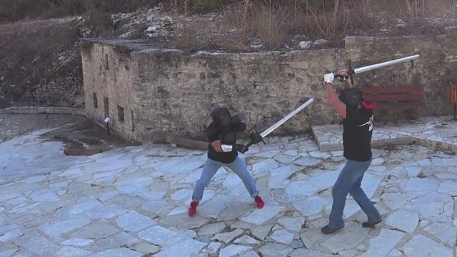 Feint and headshot. Sword fighting ACT