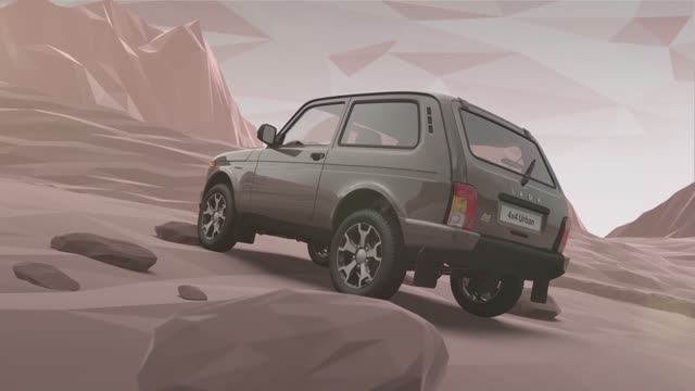 Создание 3д ролика для Лада Нива