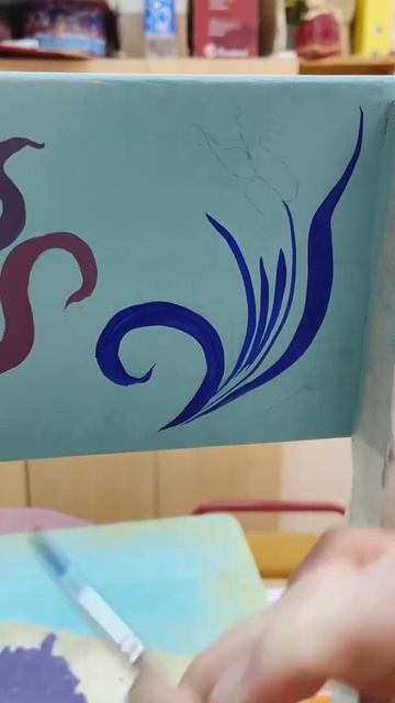 Расписываю мебель для деток