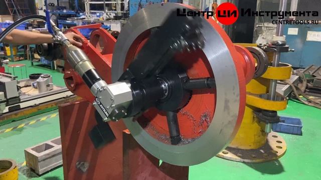 Мобильный станок для обработки фланцев