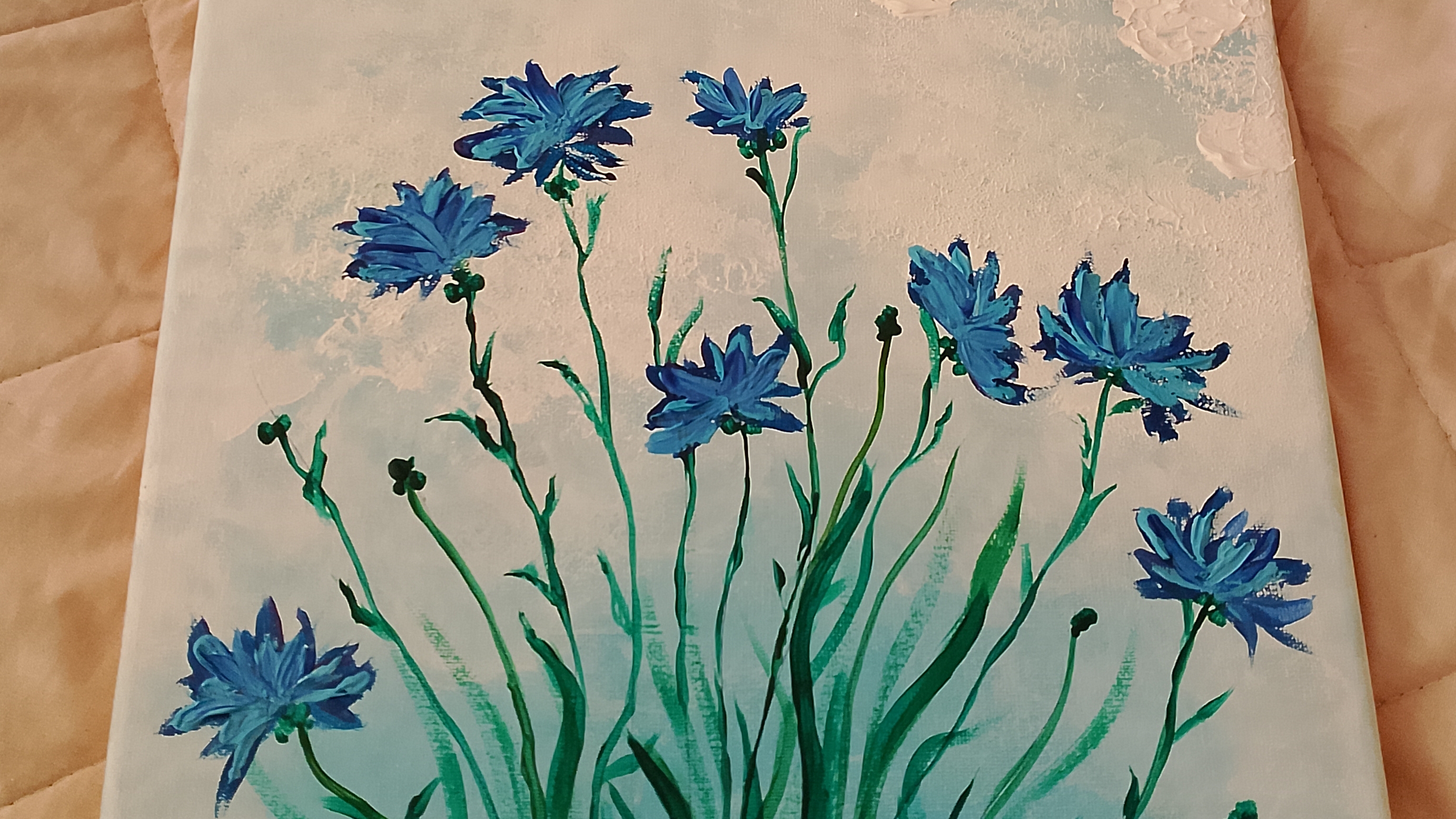 Рисую васильки