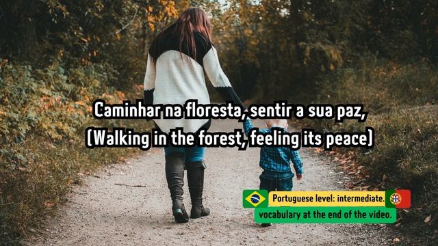 Caminhar na Floresta. Portuguese Music Video.