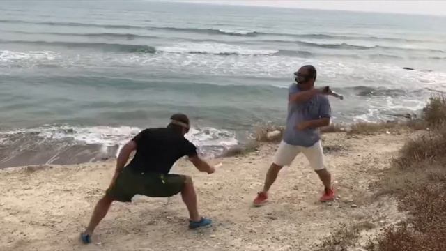 Machete fighting.Cyprus 2018