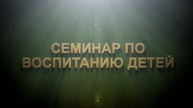 Семинар по воспитанию детей  часть 6 mp4