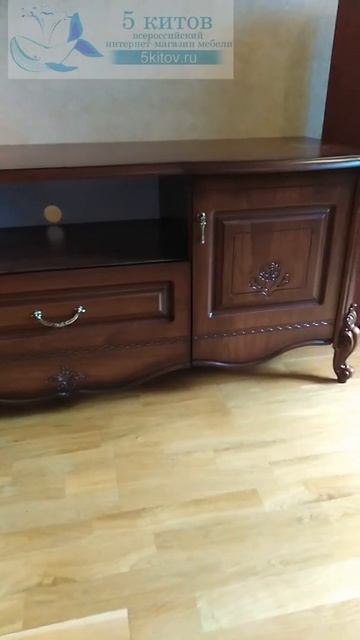 Тумба под ТВ Аллегро, орех (Фабрика Слониммебель)