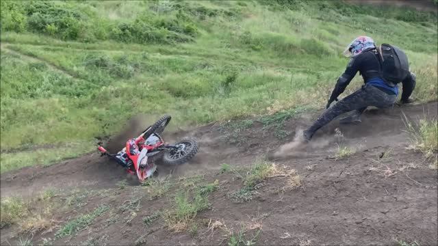 Лайтовые ЭНДУРО Падения с Китайских мото Часть 1