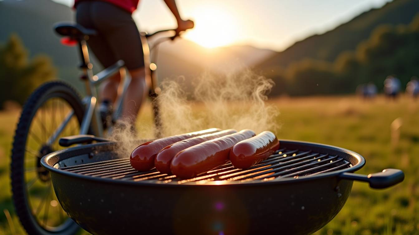 Любимый веломаршрут 2 часть. Приготовление еды (жарка купат).