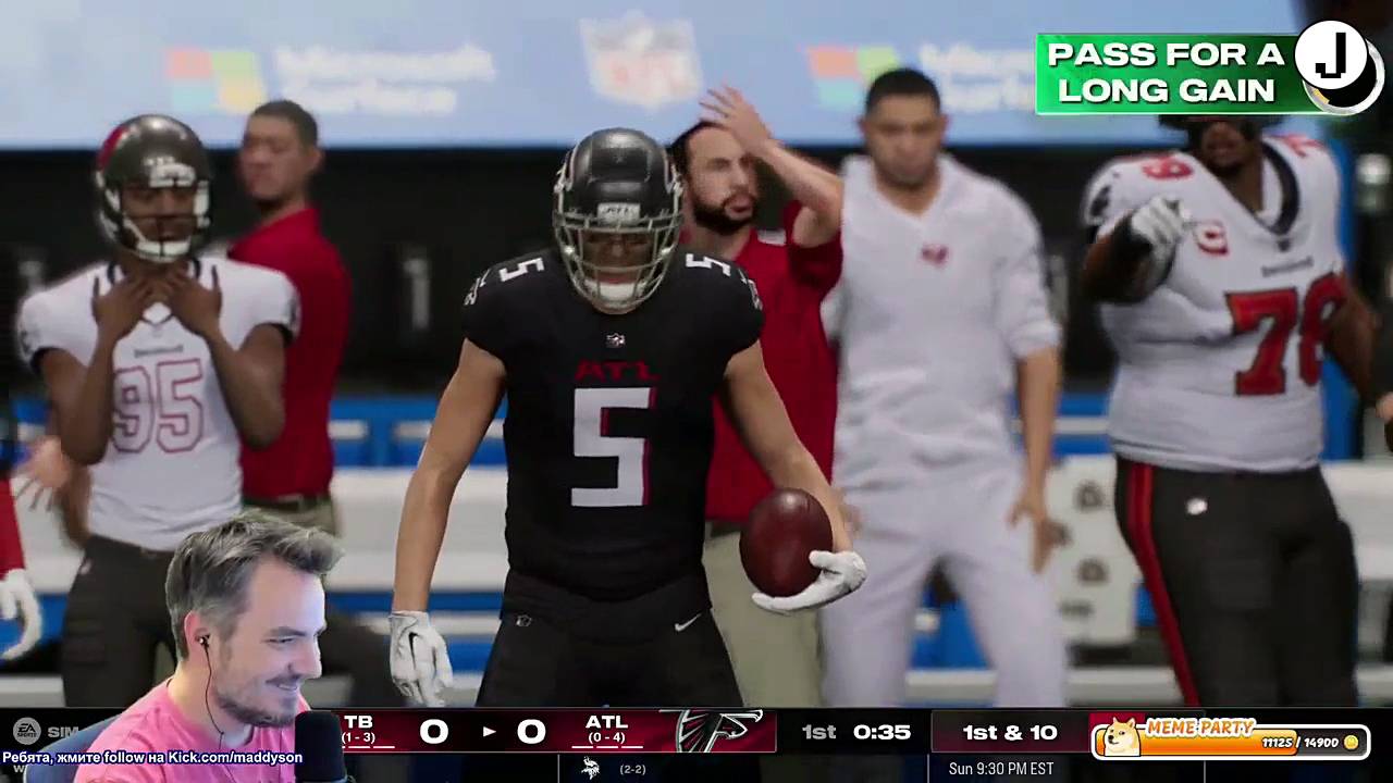 Maddyson - Спортивный челлендж #2 (NFL)