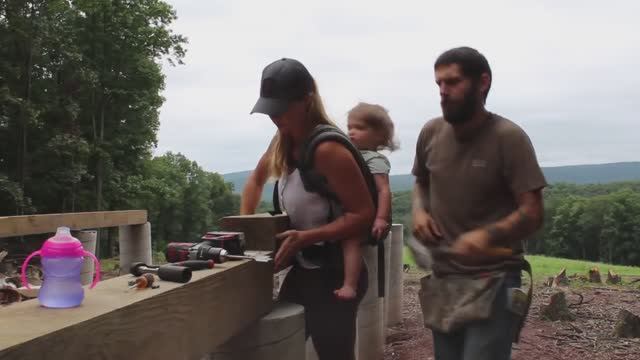 Жизнь с нуля #007. Устанавливаем обвязочный брус.