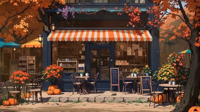 Ghostly Coffee Halloween Cafe Lofi ☕ Tranquil Time with Lofi Hip Hop for [ Relax - Work - Study ]