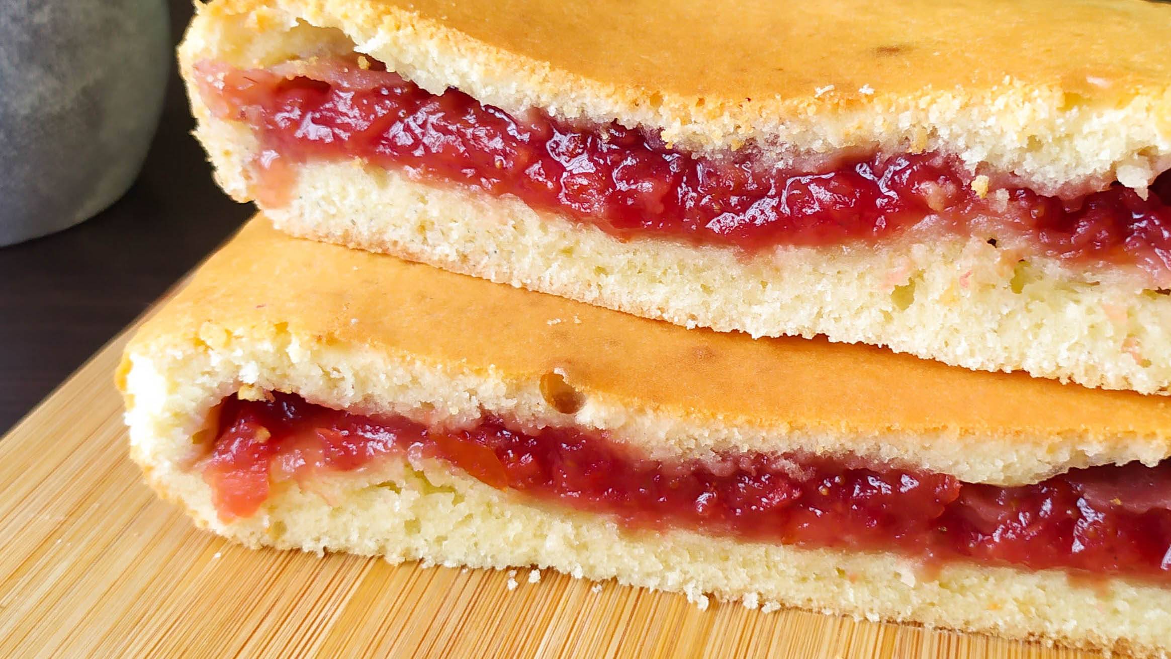 Без миксера! 🥧 Самый быстрый заливной пирог с Вареньем или Джемом