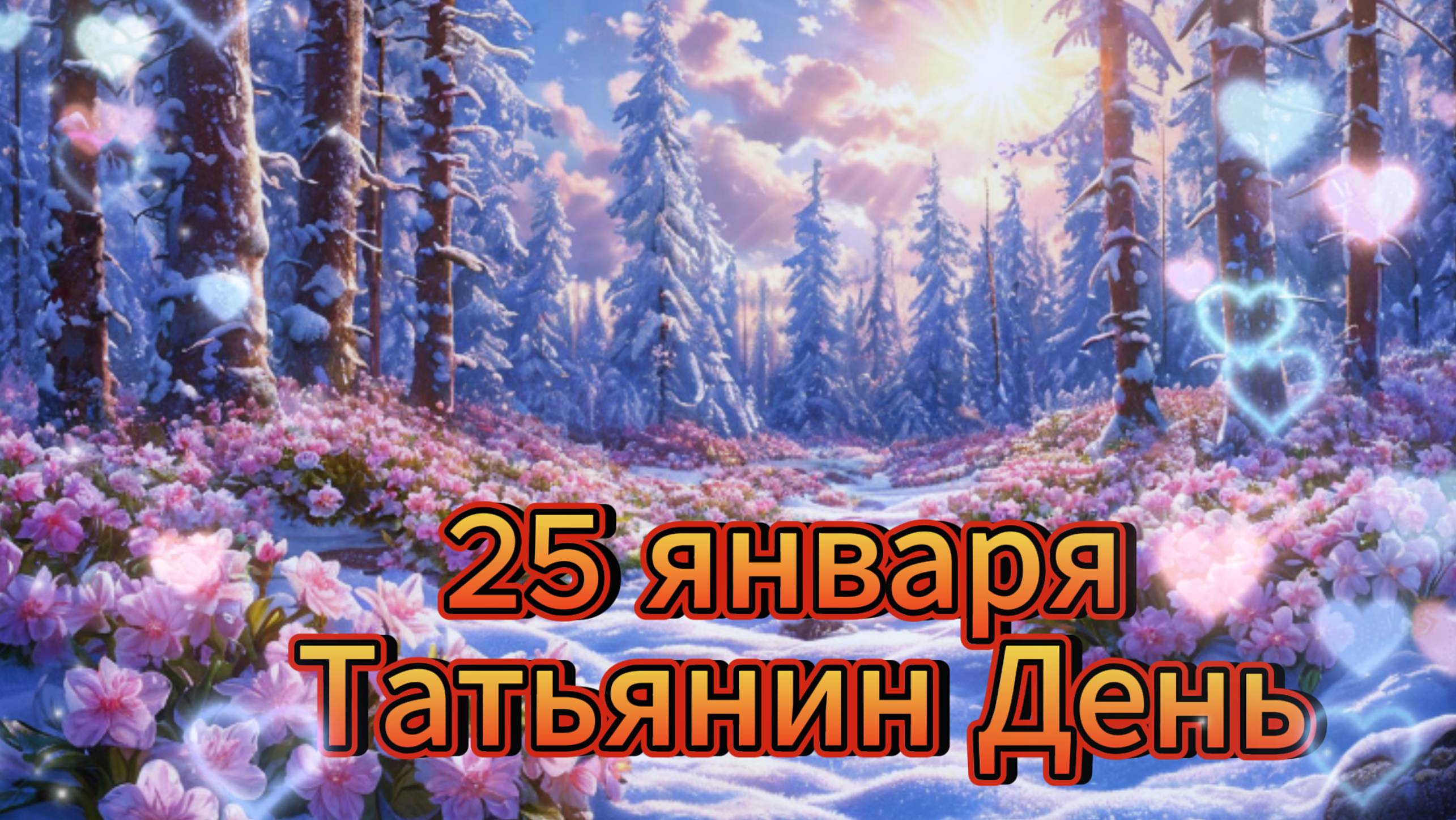 25 января - Татьянин день. / Красивое поздравление для Татьян и Танечек.