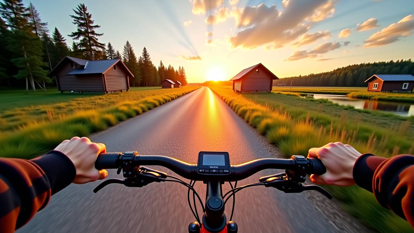 Просто велопрогулка 4К видео, с музыкой(без авторских прав). Часть 4.