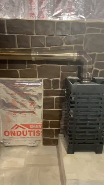 Русская баня, монтаж фольги