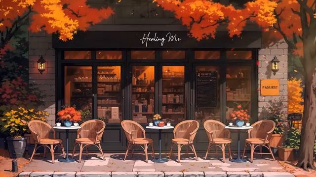 Autumn Daze Relaxing Hallooween Coffee  Cozy Focus Study and Relaxing Lofi Hip Hop - Lofi Cafe