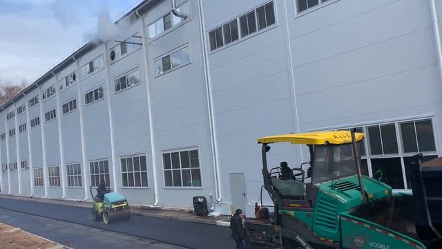 Асфальтирование территории завода Кейн Инвест