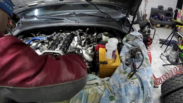 Замена гидрокомпенсаторов, цепи ГРМ. Кия Соренто D4CB-2.5D