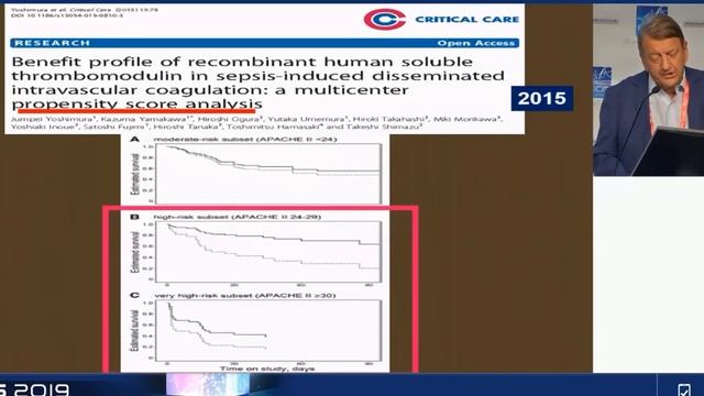 Thrombomodulin Jean Louis Vincent 2019