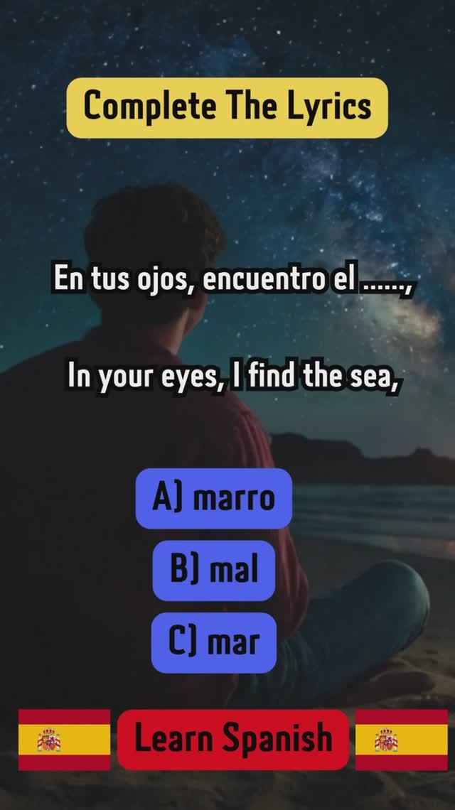 Music to Learn Spanish. #Shorts