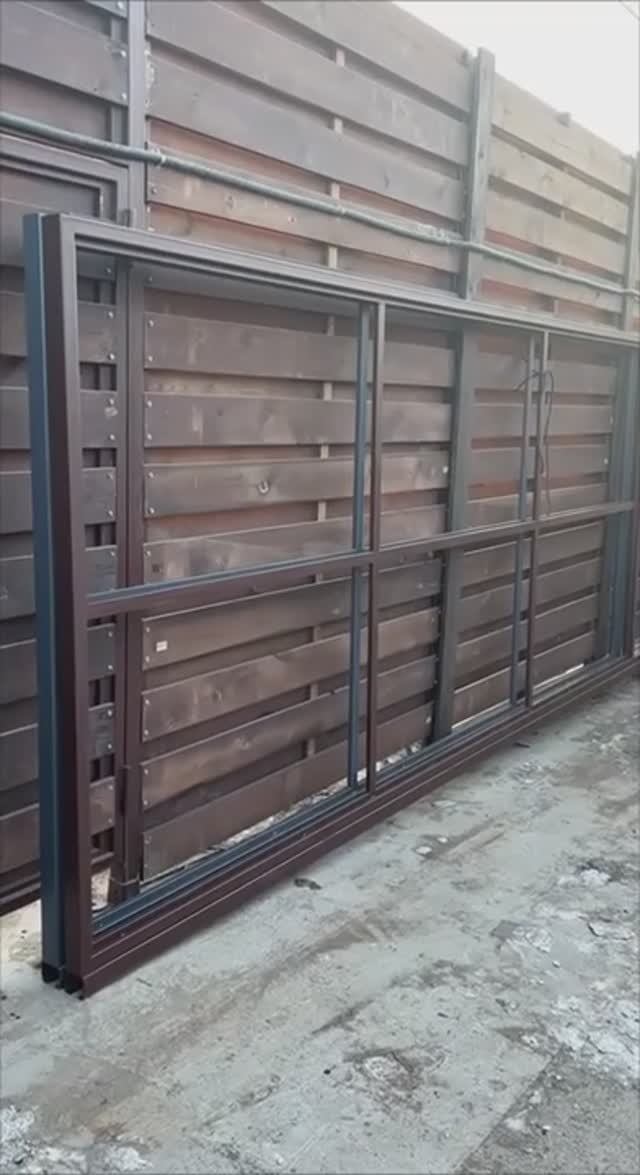 обзор на откатные ворота в Красноярске для установки своими руками