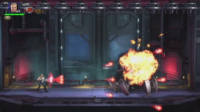 Contra Operation Galuga миссия 4. Ремейк любимой игры Денди