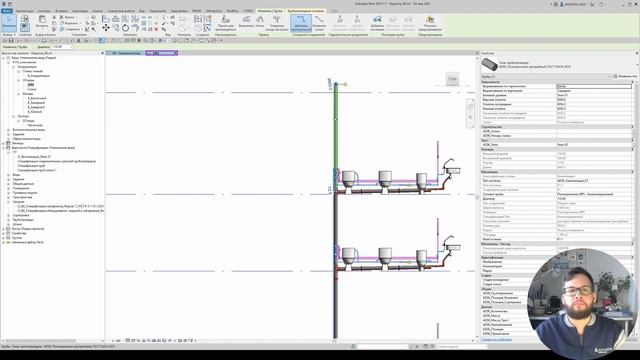 Новогодний подарок от BIM2B: скрипт по записи этажа в трубопроводные системы