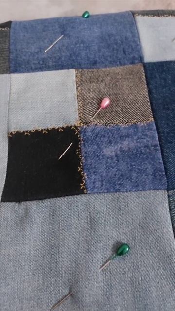 Что сшить из старых Джинс. Джинсовый проект - продолжение, подготовка к стежке с подкладом