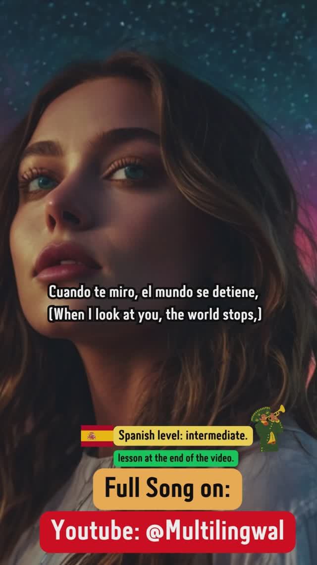 Eres Mi Todo. Music to Learn Spanish. #Shorts.