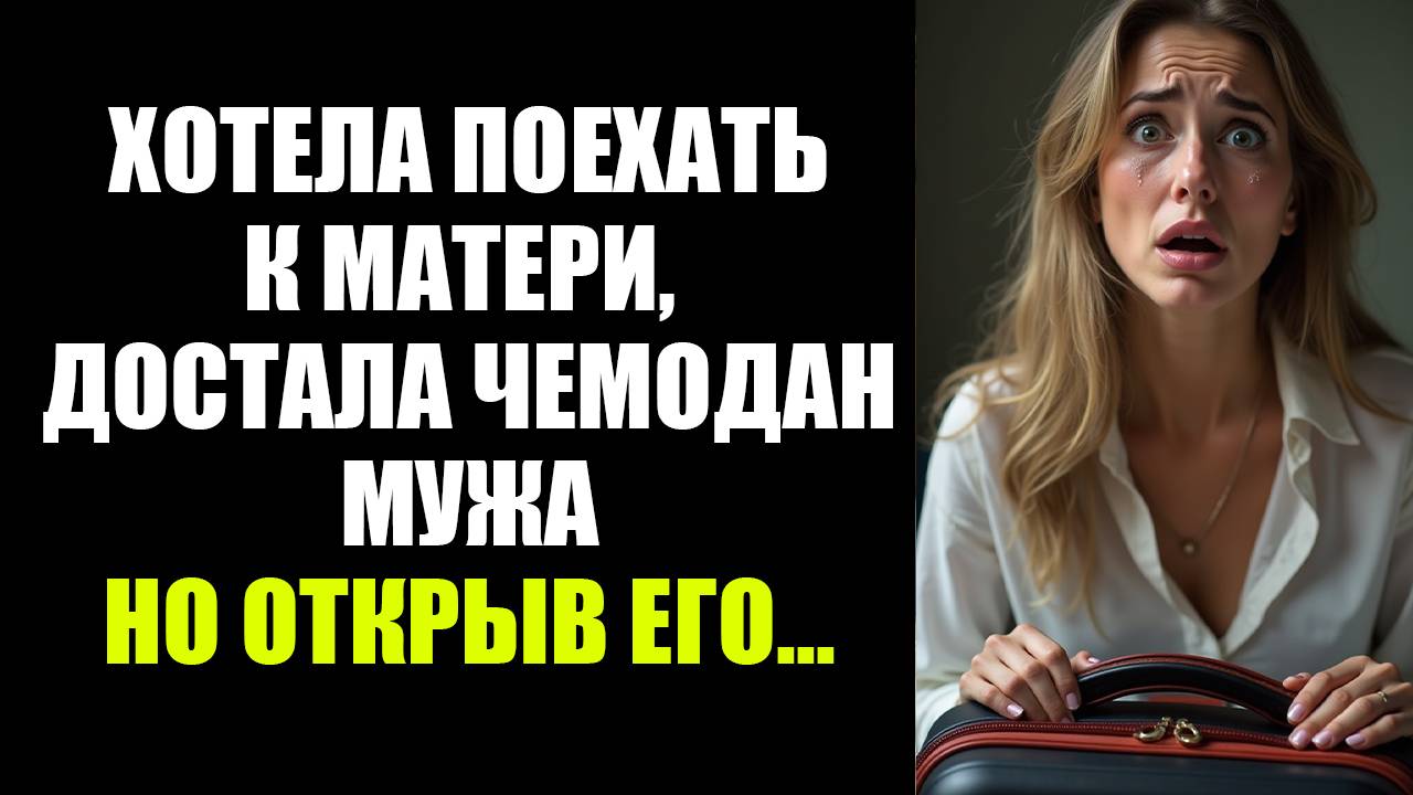 Жизненная история как я хотела поехать к матери, но достав чемодан мужа обомлела 🤯слушать рассказы