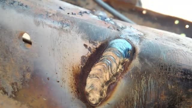 Газель рама. Заварил трещины.