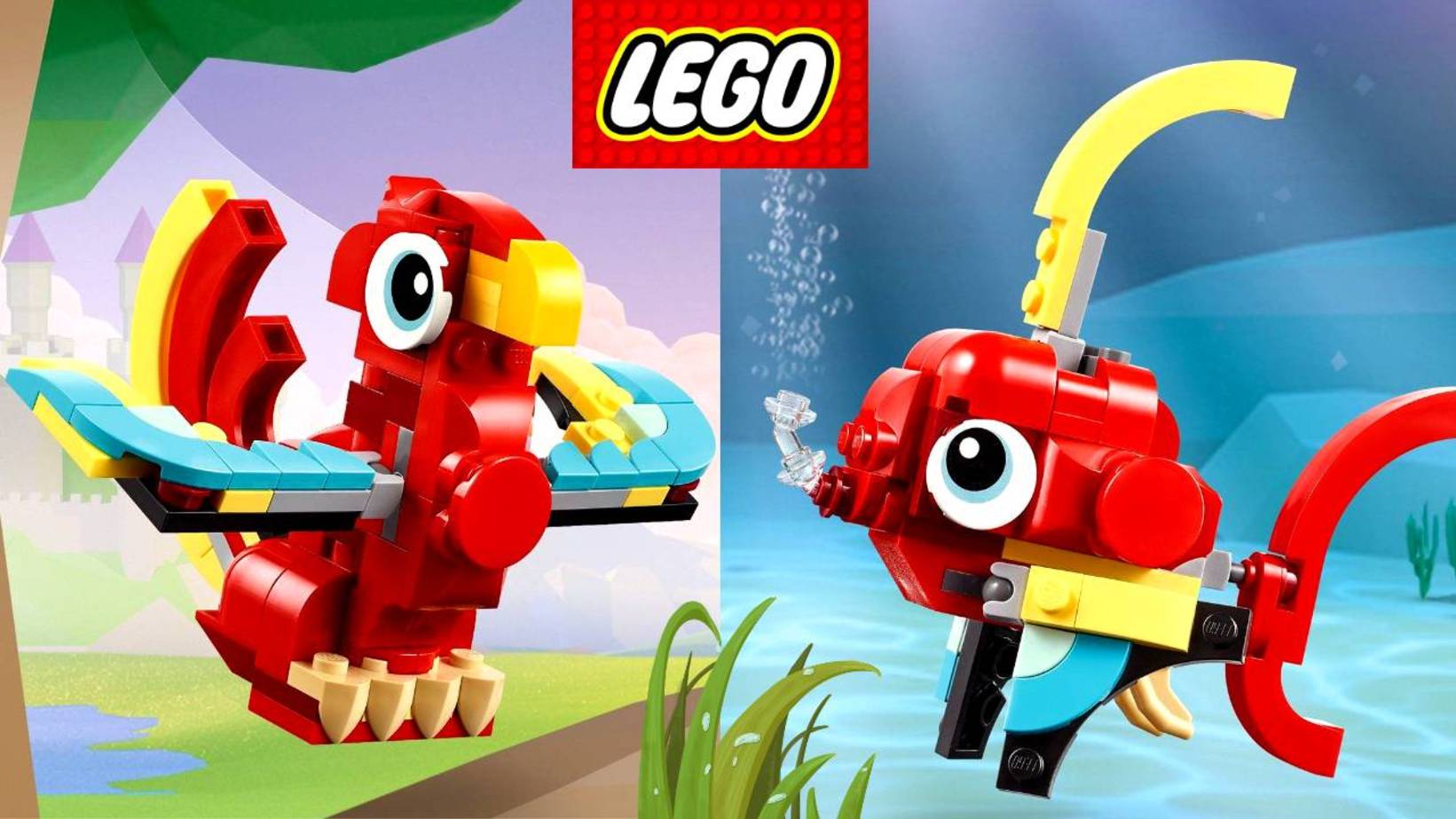 LEGO Creator 31145 Красный дракон Обзор альтернативных моделей