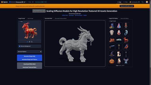 Нейросеть Hunyuan 3D-2 для создания 3d модели по изображению