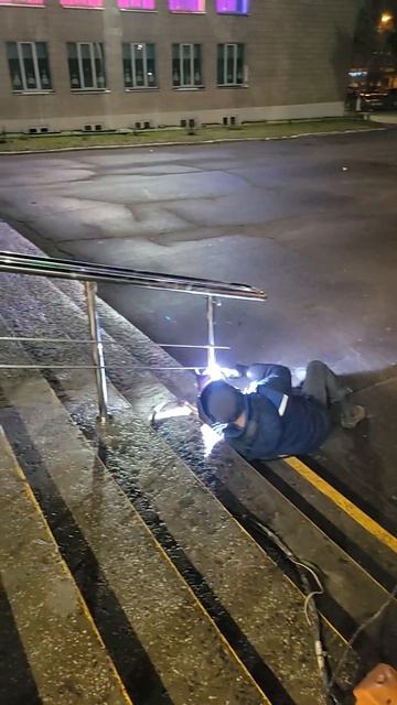 Перильное ограждение из нержавеющей стали I Аргоная сварка