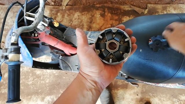 Скутер с двигателем мотоблока разгоняем!