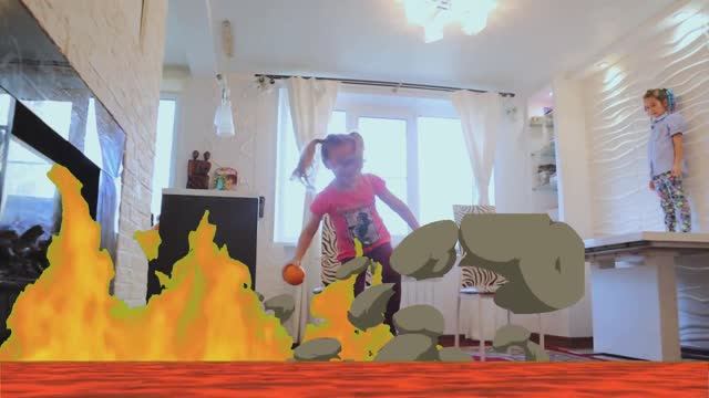 Пол это ЛАВА - Лава челлендж - История для детей Супер Каролина Шоу