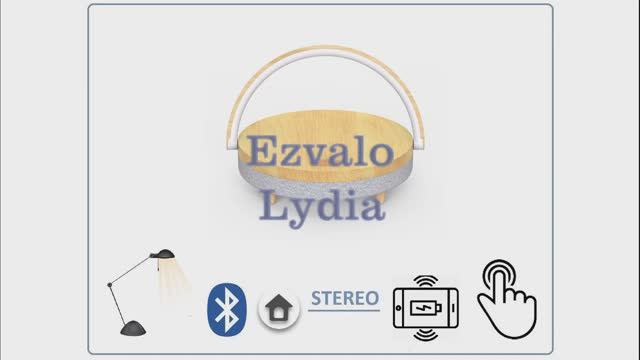 Lydia (LYYD01) Ezvalo Lydia Bluetooth колонка, беспроводная станция зарядки (QI), светильник/ночник